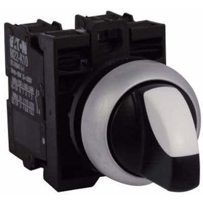 Eaton - Cutler Hammer - M22-WRK3-K20 - Non-Illuminated Switch, Silver Bezel, 3-Pos, 2NO ...