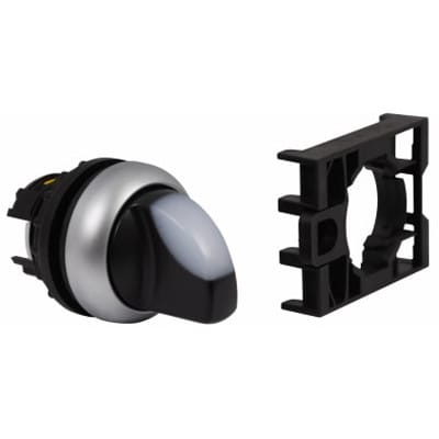 Eaton - Cutler Hammer - M22-WLKV-W - Selector Switch Actuator, 22mm, Illuminated Two Position ...