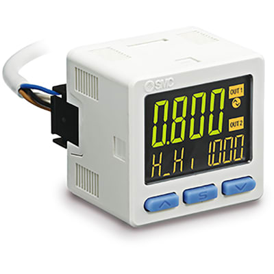 SMC Corporation - ISE20B-L-P-N01-W - Pressure Switch, air, IP65, dig 3 ...