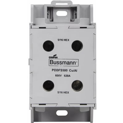 Bussmann by Eaton - PDBFS500 - Power Distribution Block;Finger Safe;2 Pole;600VAC;620A - RS