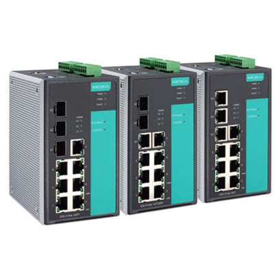 Moxa - EDS-510A-1GT2SFP - Ethernet Switch, 10 Port, Managed GB, 1GB port, 2 SFP slots, EDS-510A ...
