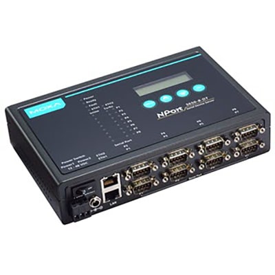 Moxa - NPort 5650-8-DT-J w/o adaptor - Desktop Device Server,8 port,2 10/100M Ethernet,RS-232 ...