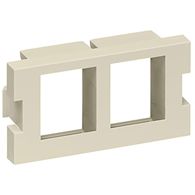 Leviton - 41291-2QI - MOS 2-PORT QUICKPORT 1U MODULE IVORY - RS