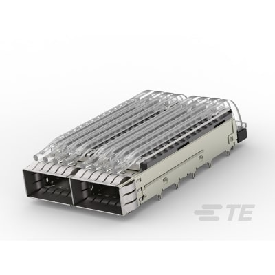 TE Connectivity - 4-2170808-4 - QSFP28, 1X2, CAGE ASSY, SPRING, HS, LP ...