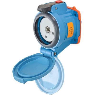 Meltric - 63-34075 - DSN30 RECEPTACLE POLY BLUE SIZE 2 TYPE 4X IP 69 1P ...