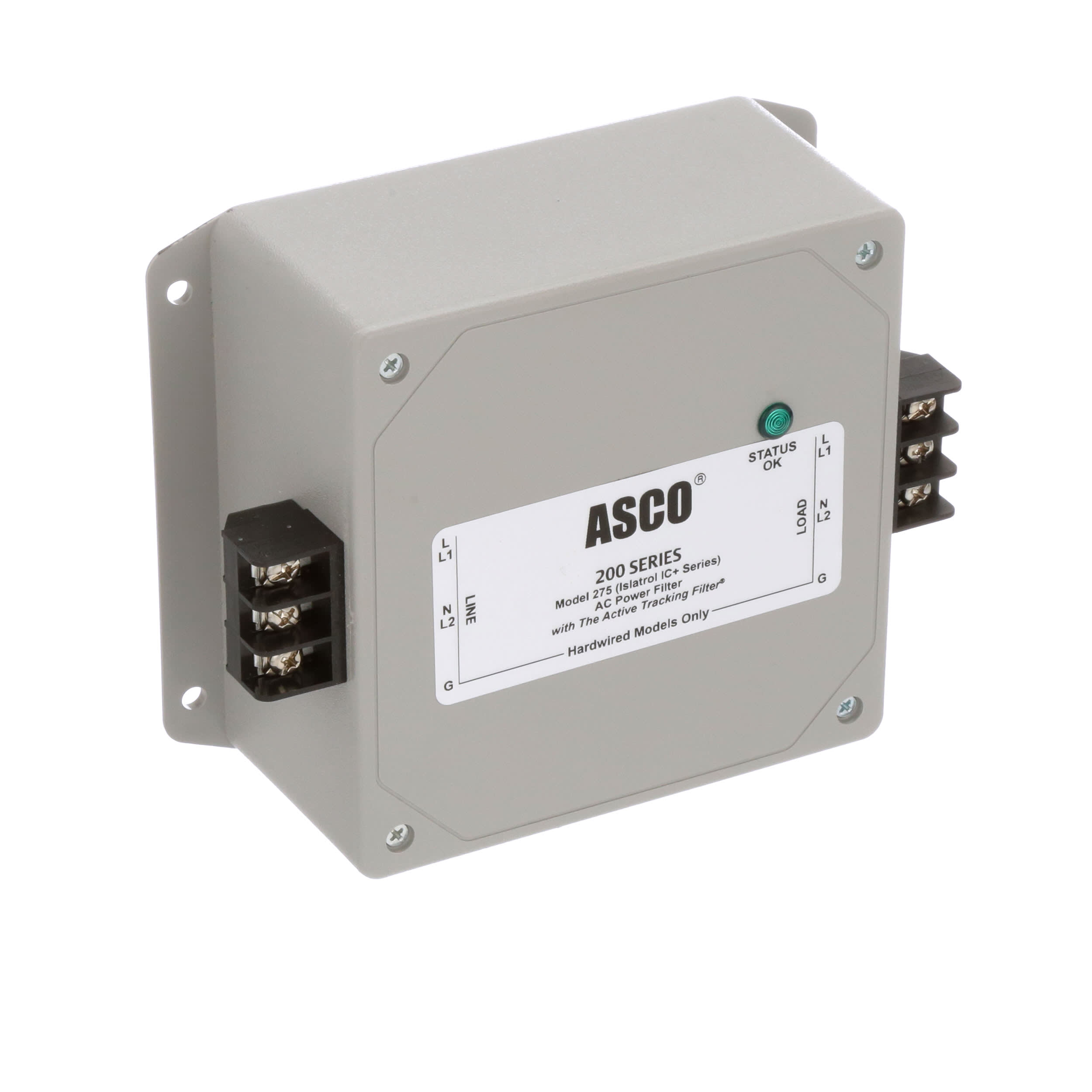 ASCO Power Technologies - IC+107 - Filter AC Noise 1 Ph Op-V 120VAC ...