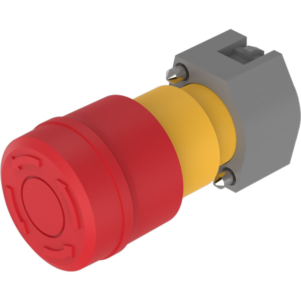 EAO - 704.064.2 - E-Stop,Red,37mm,White Arrow Legends,MAINT,Twist-to-Unlock,IP65,Non-Illuminated ...