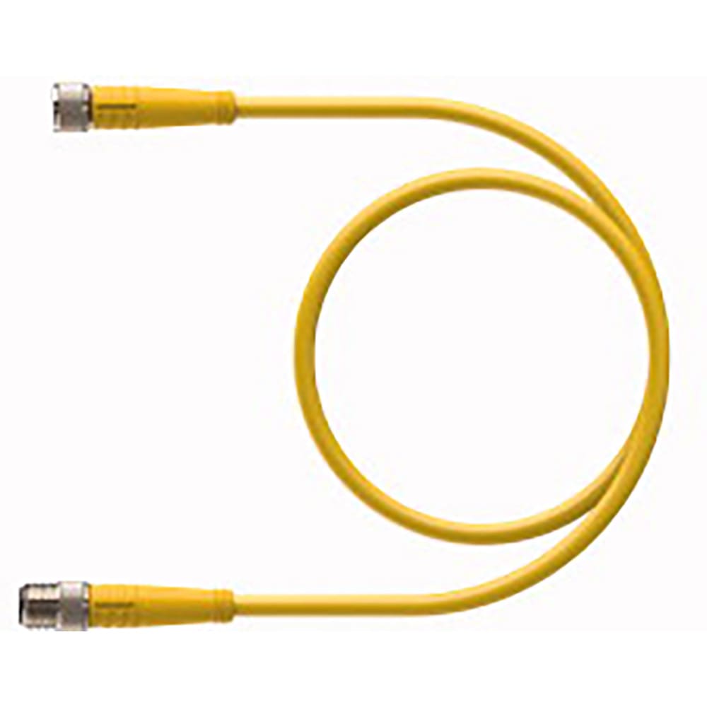 TURCK - PKG 4M-2-PSG 4M - Cordset, M8 Male to M8 Female, Yellow, 4 cond ...