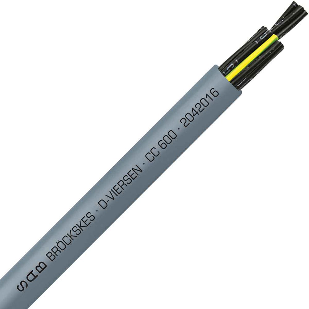 SAB - 2042016 - Control cable, 16C, 20 AWG, 17x32, 600 V, Gray PVC jkt ...