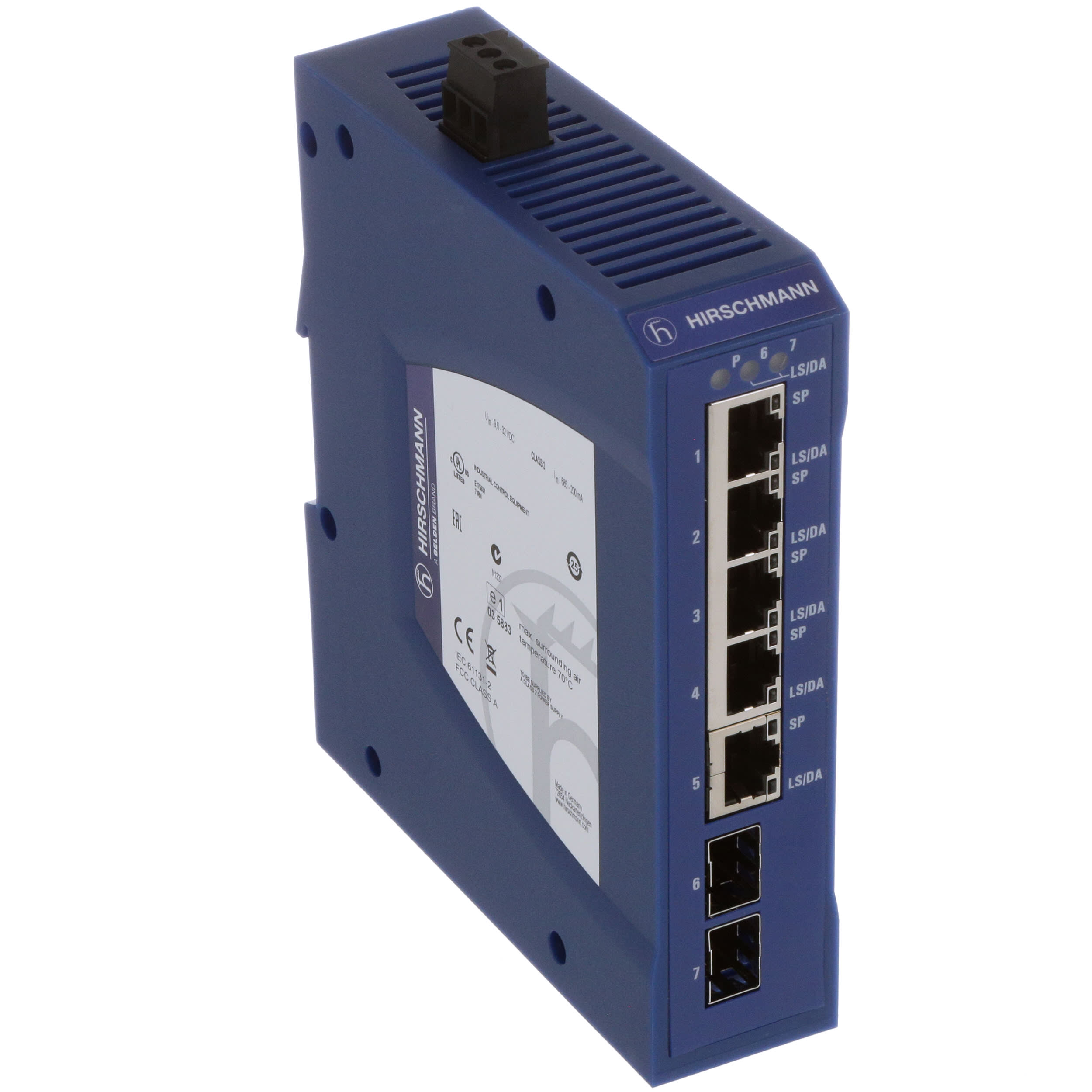 Hirschmann - SPIDER II GIGA 5T/2S EEC - Ethernet Switch, 5 Port ...
