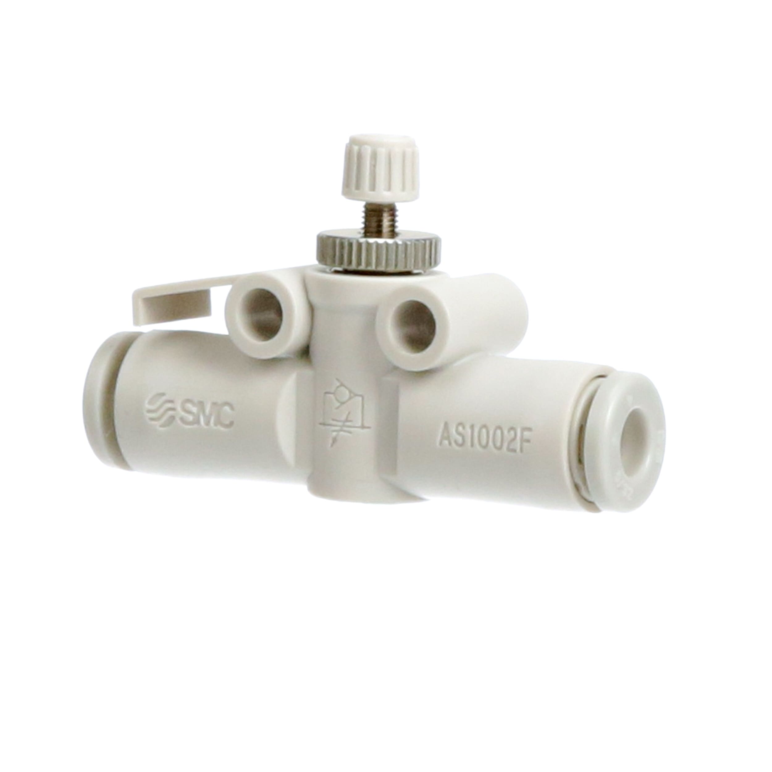 SMC Corporation - AS1002F-04-J - SPEED CONTROL, INLINE, FOR 4MM TUBING, KNURLED LOCK NUT ...