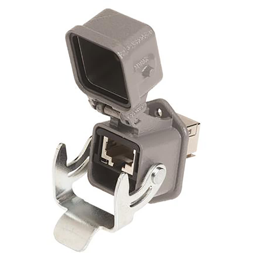 HARTING - 09452151562 - Connector, Grey, Wt 87.00 g, 8 Contacts, RJ45 ...