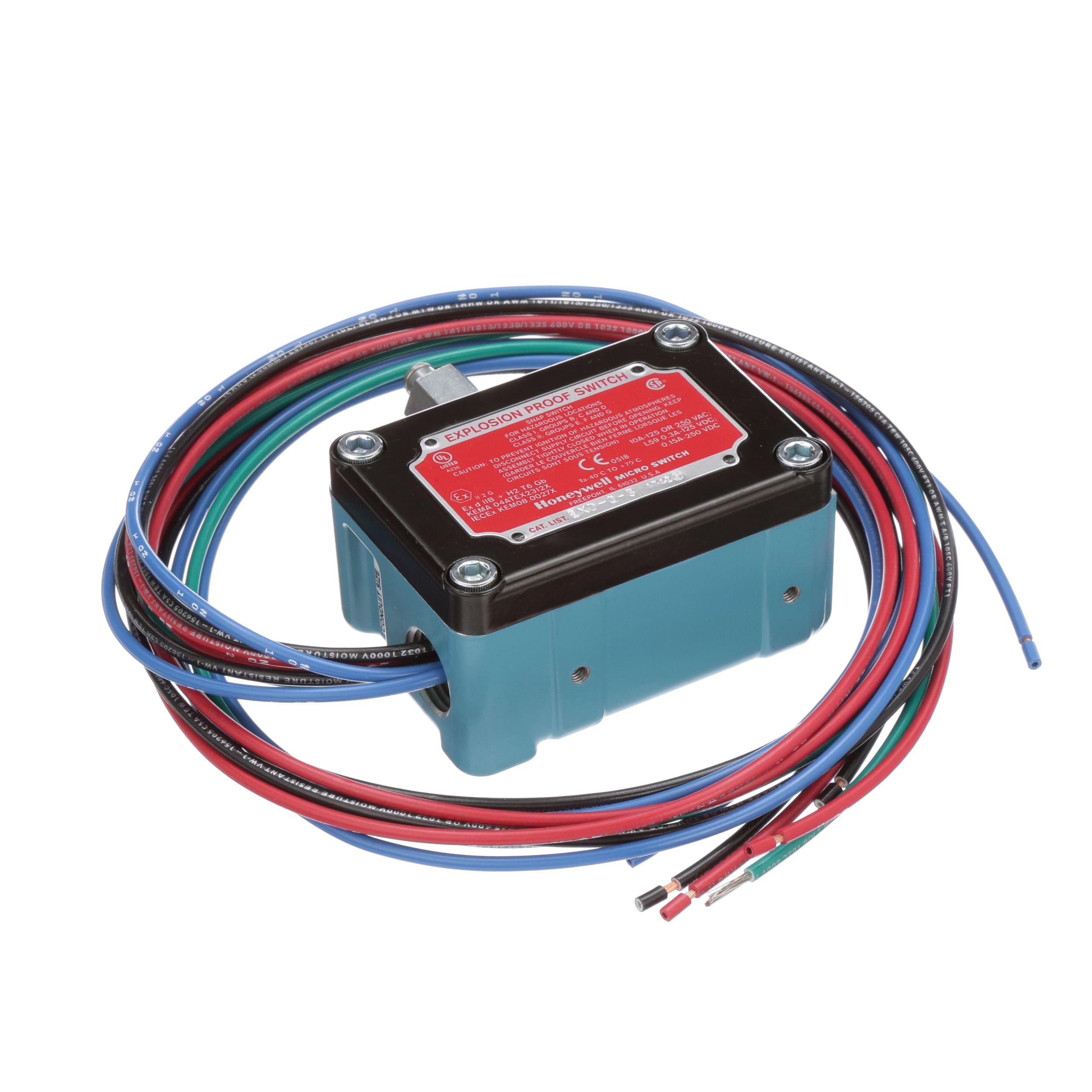 Honeywell - EXD-Q-3 - Limit Switch, Explosion Proof, Top Plunger, 2NC ...