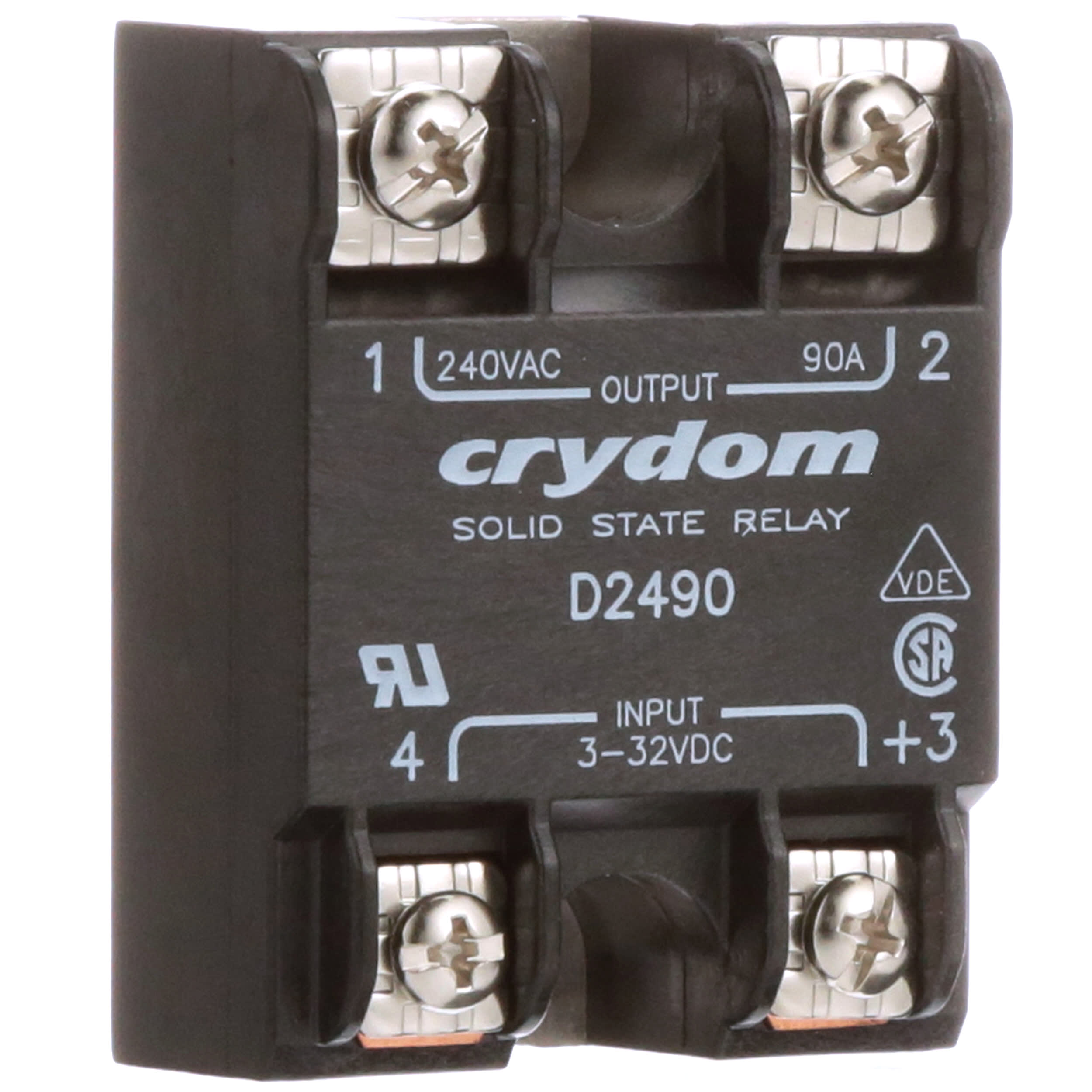 Sensata - Crydom - D2490 - Relay,Solid State,SPST-NO,Cur-Rtg. 90A,Vol ...
