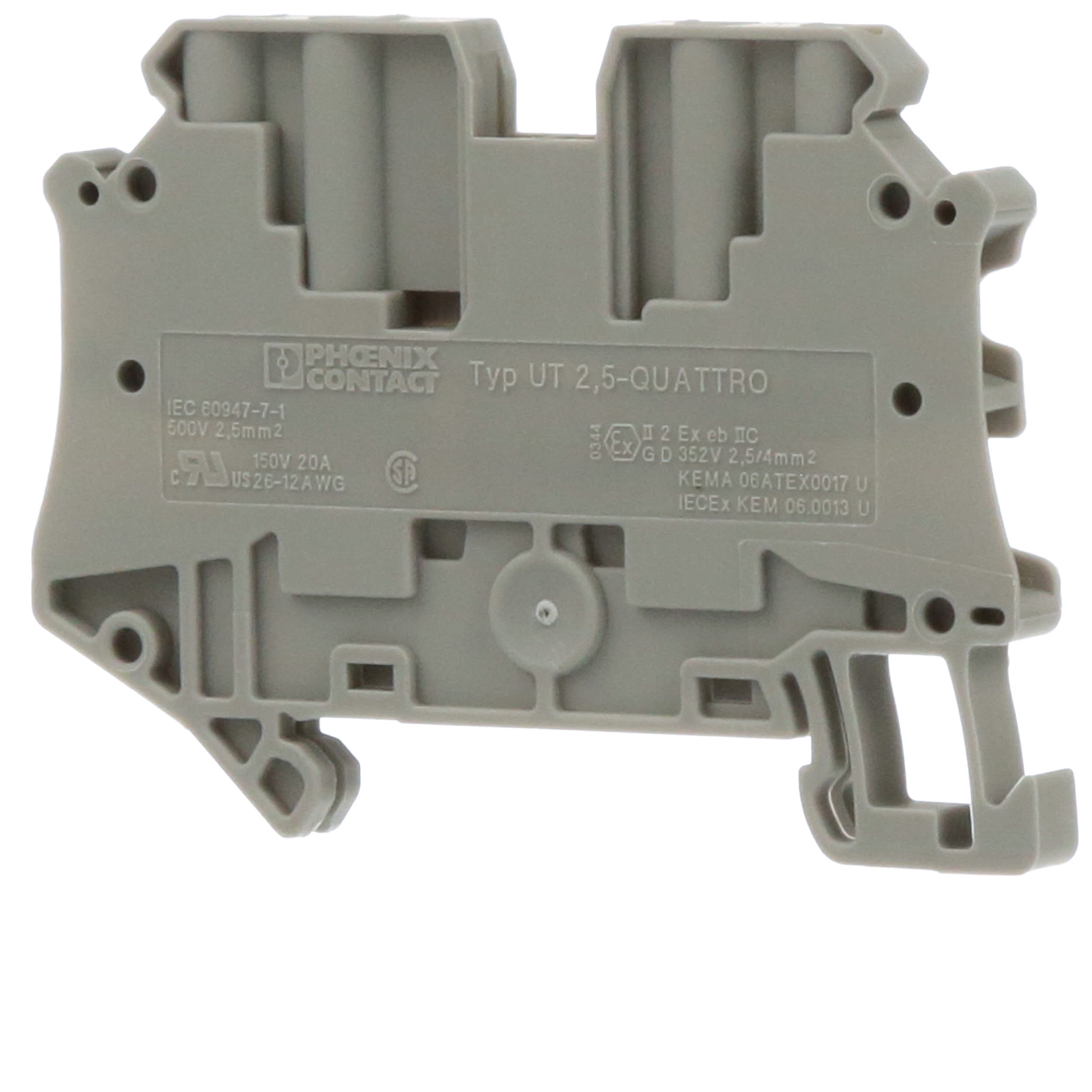 Phoenix Contact - 3044542 - Conn Term Blk DIN Rail Feed Thru Screw 26 ...