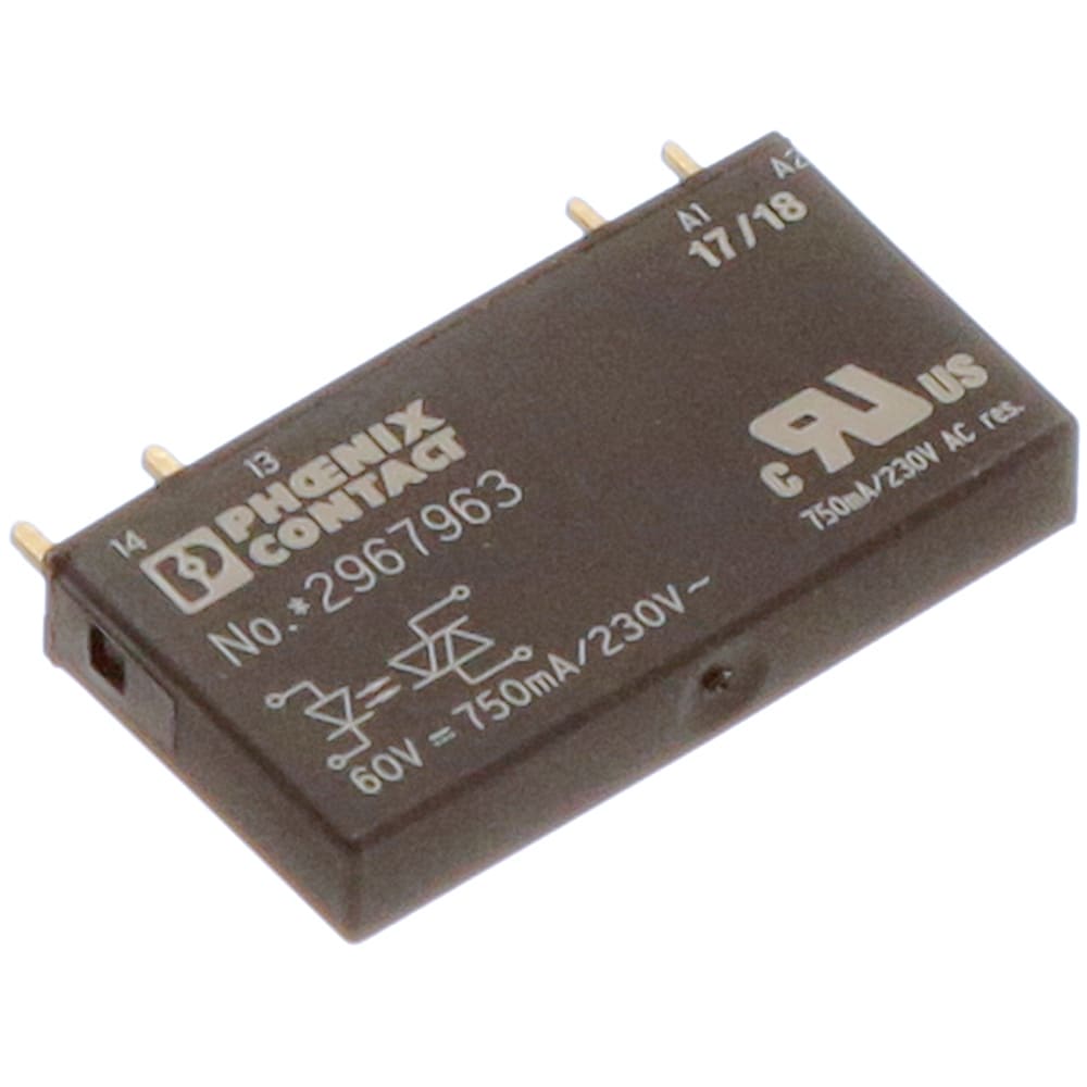 Phoenix Contact - 2967963 - Relay, Solid State, 60VDC In, 253VAC, 750mA ...