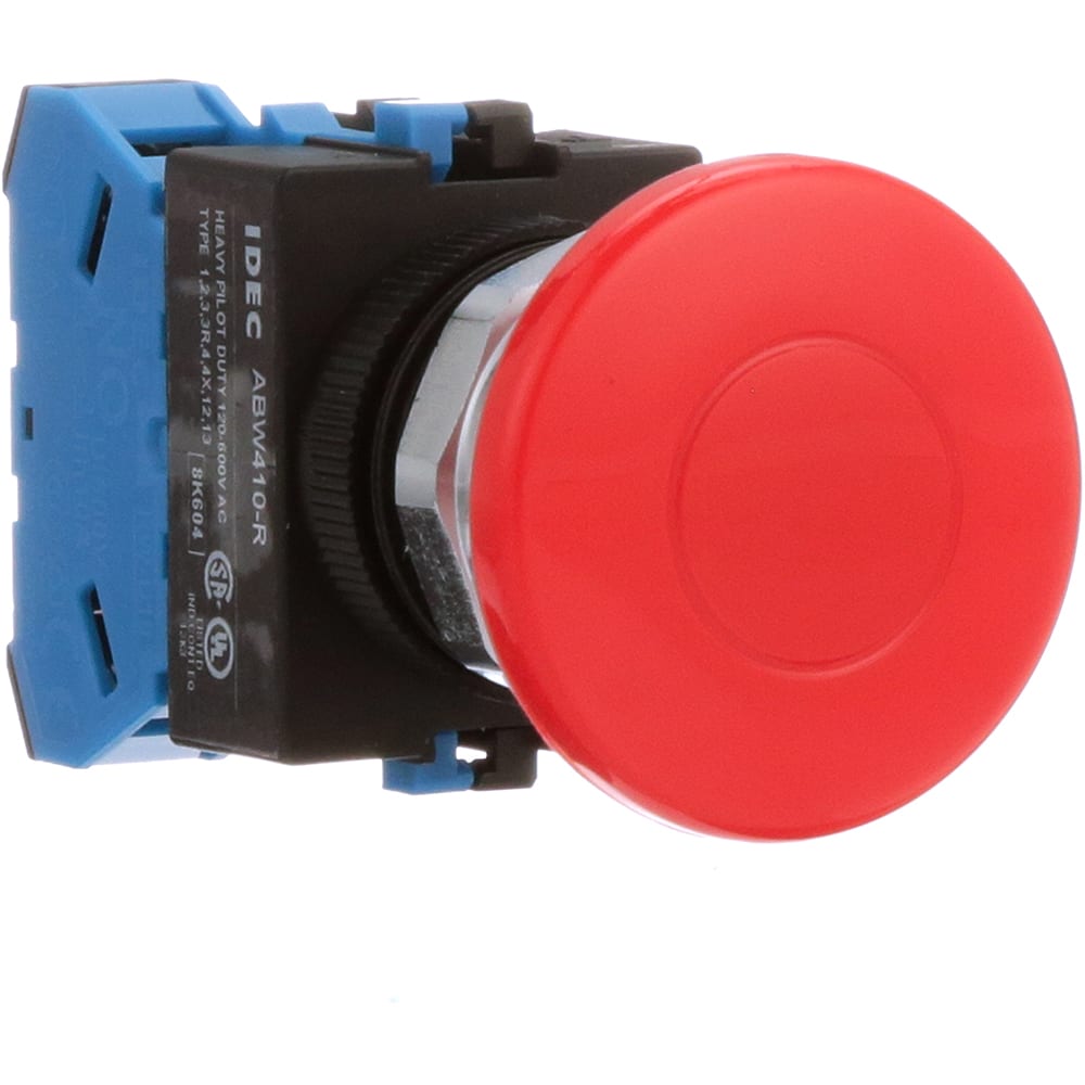 IDEC Corporation - ABW410-R - Switch, Panel Mount, 1/4 HP @ 120 V, 5 mA ...