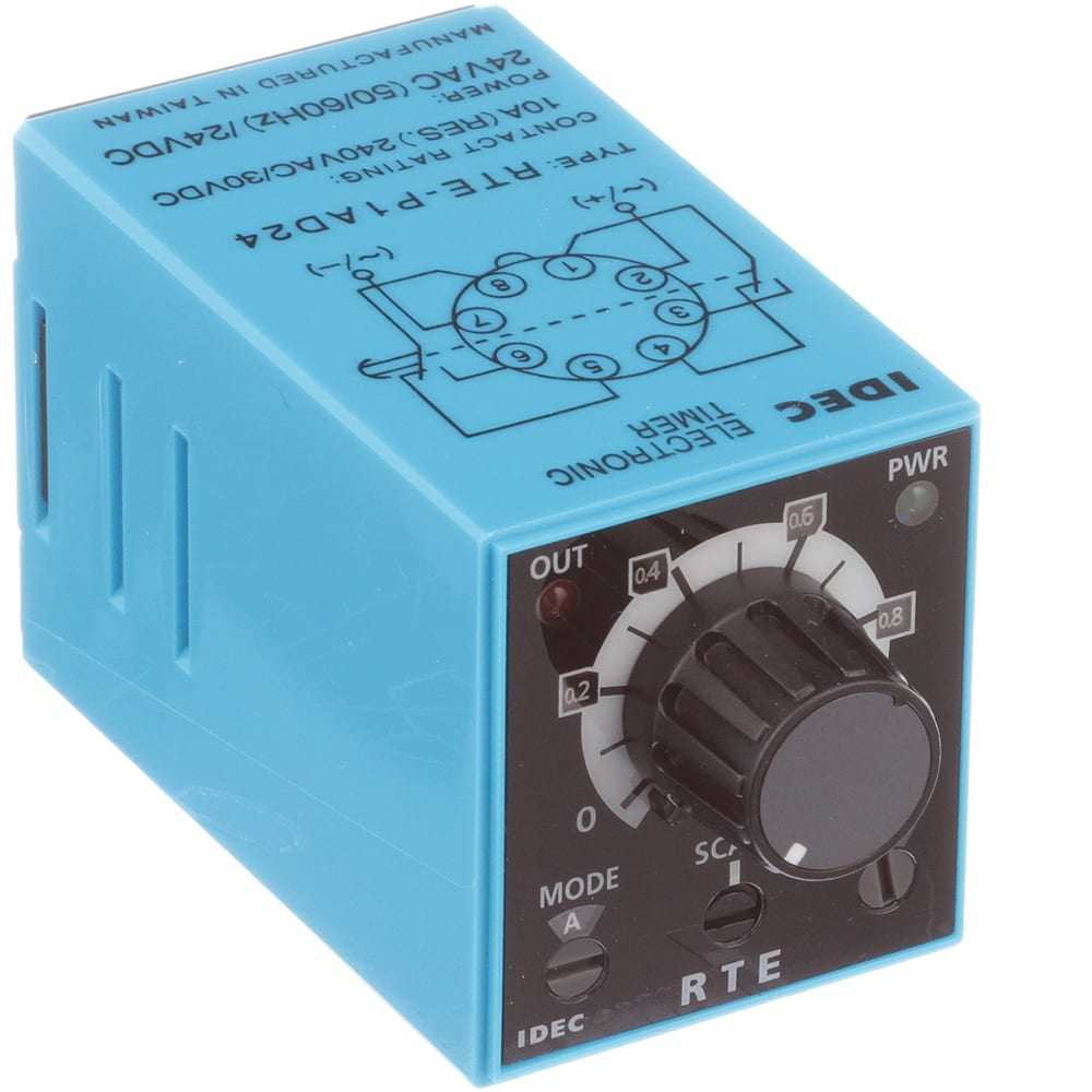 IDEC Corporation - RTE-P1AD24 - Timer, 10 A, 24 VDC/VDC, 0.1 Sec. to ...