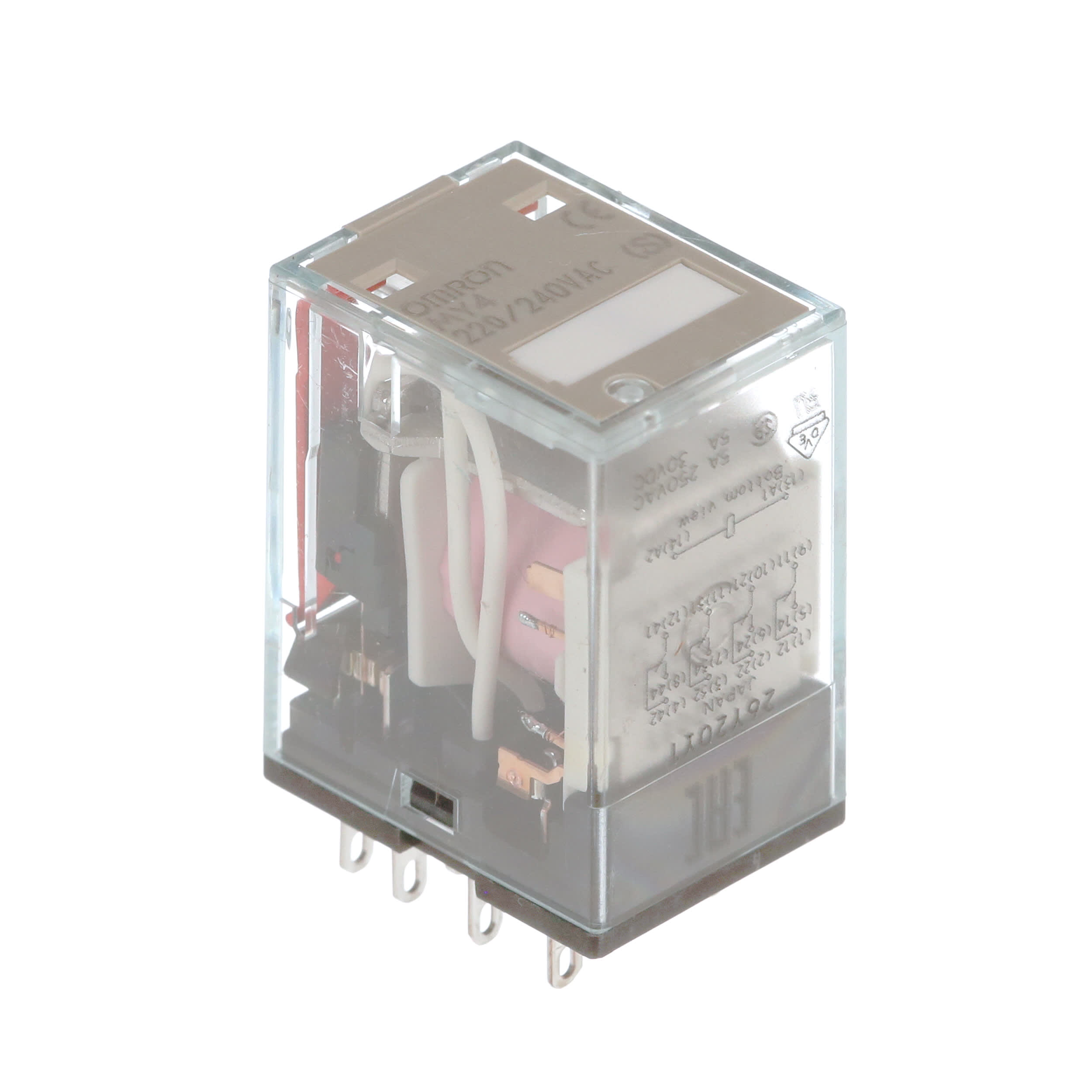 4PDT 240VAC S 5A 1 piece PLUG IN POWER RELAY OMRON INDUSTRIAL ...