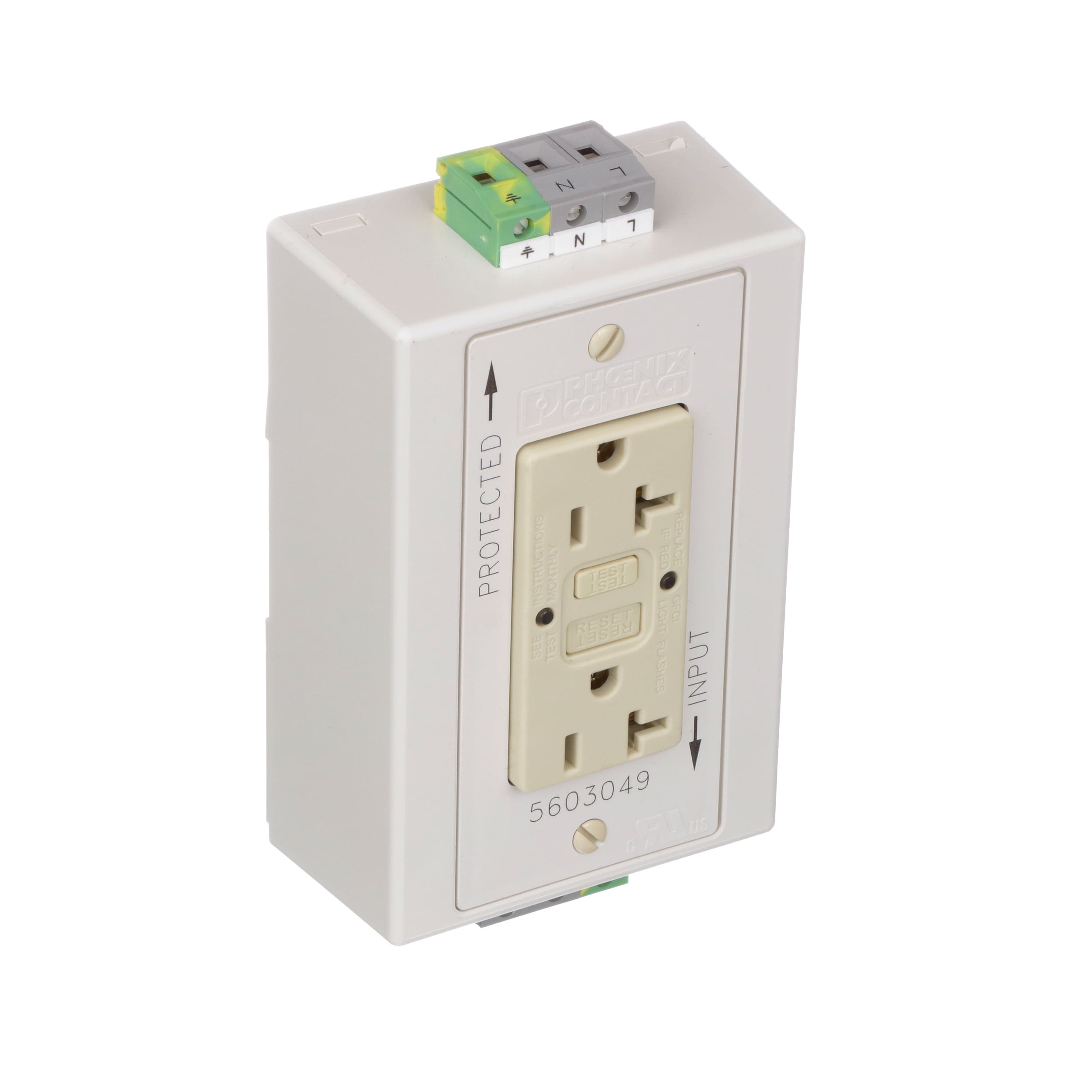 Phoenix Contact - 5603049 - Power Outlet; Dual; Voltage: 120Vac ...