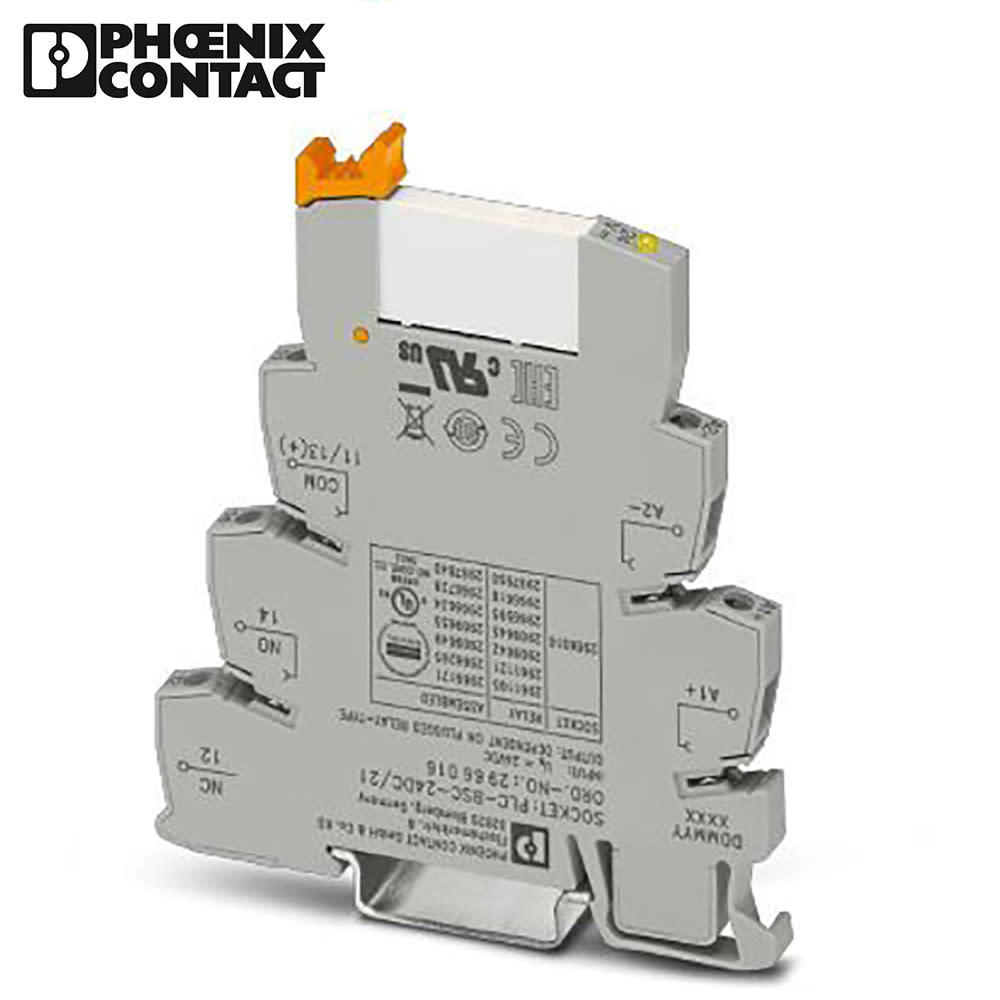 Phoenix Contact - 2966265 - General Purpose Relay, SPDT, 50mA, 24 VDC ...