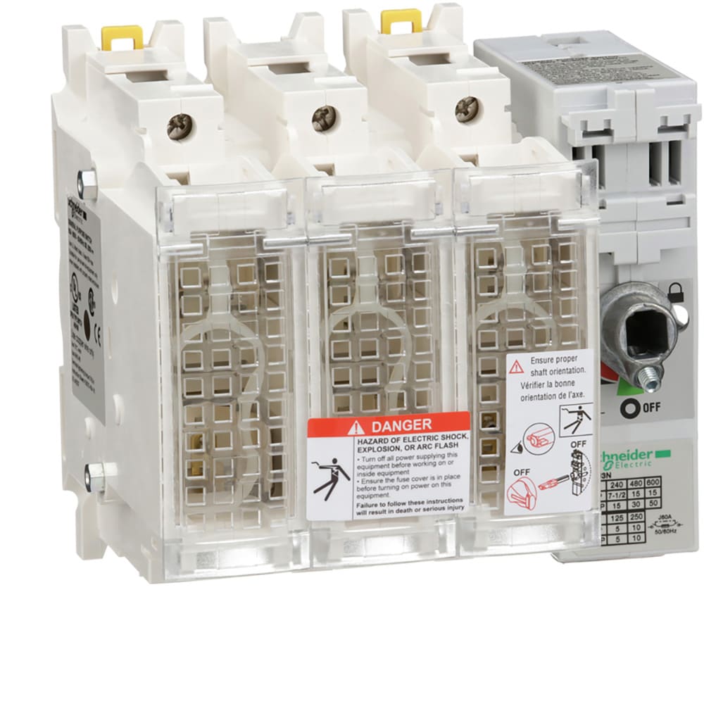 Schneider Electric - GS2GU3N - Disconnect Switch, Fusible, IEC Style ...