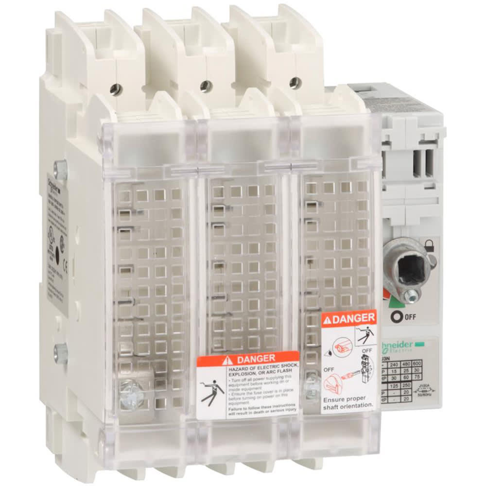 Schneider Electric - GS2JU3N - Disconnect Switch, Fusible, IEC Style ...