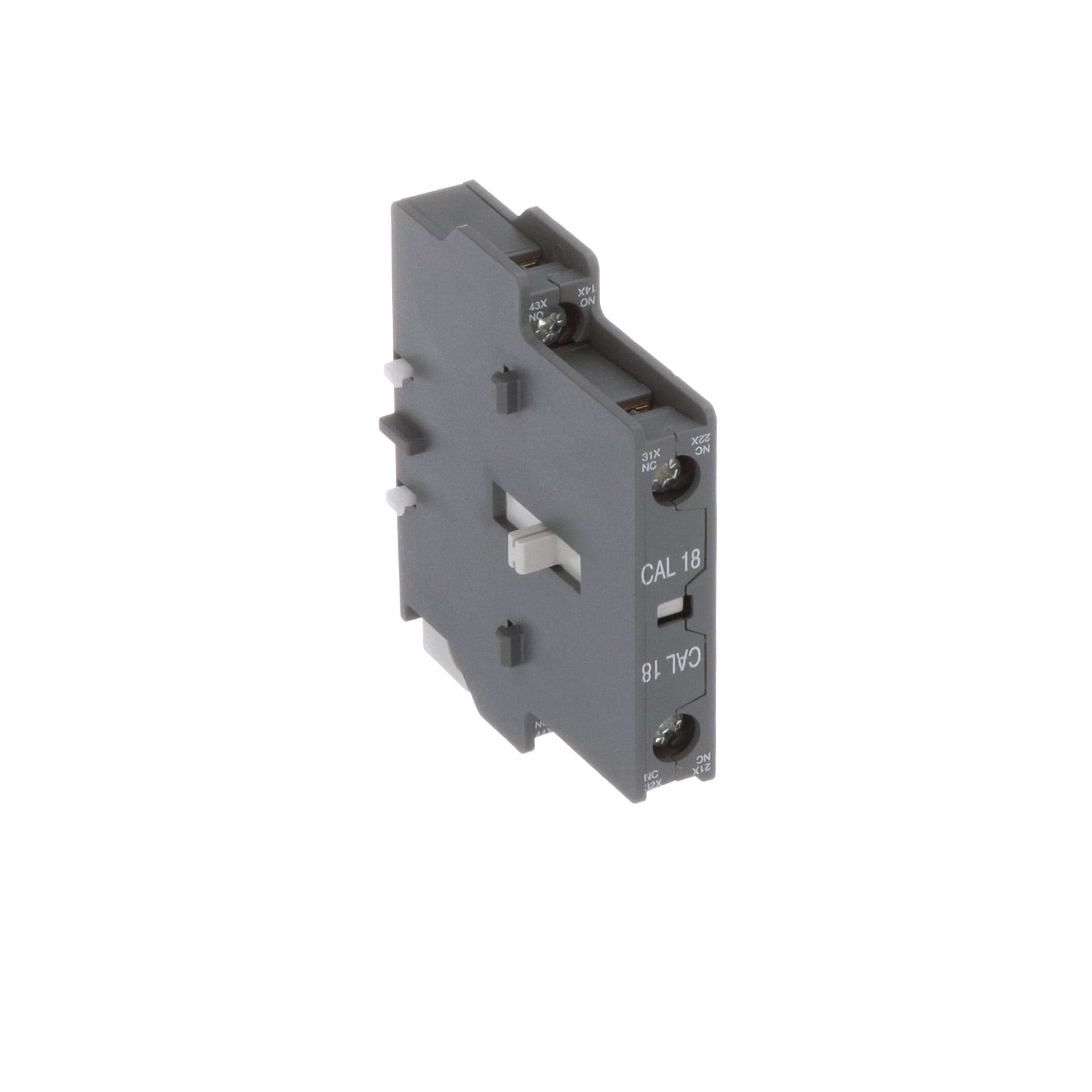 ABB - CAL18-11 - Auxiliary Contacts, Front Mount Blocks, 16A, 1 NO-1 NC ...