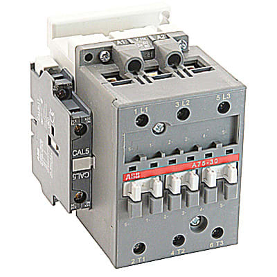 ABB - A75-30-11-81 - Contactor,NEMA,3 Pole,80A,24VAC@60Hz,24VAC@50Hz ...