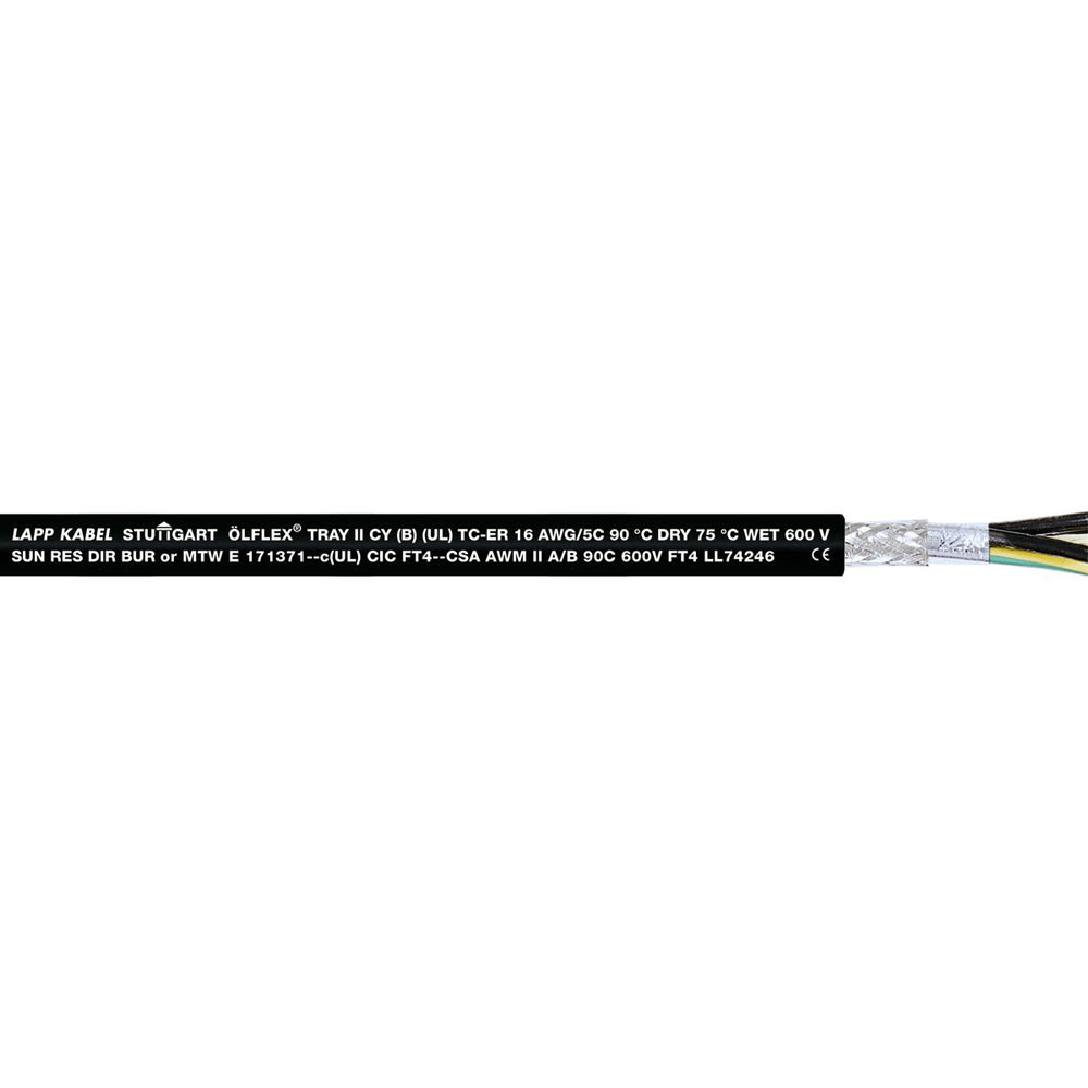 Lapp Group - 2218050 - Tray Cable, Olflex Tray Ii Cy, Multicond, Oil ...