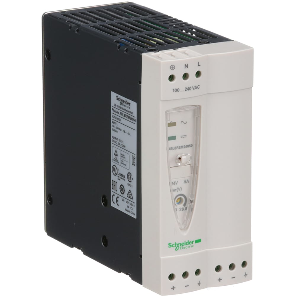 Schneider Electric - ABL8REM24050 - Power Supply,AC-DC,24V,5A,85-264VIn ...