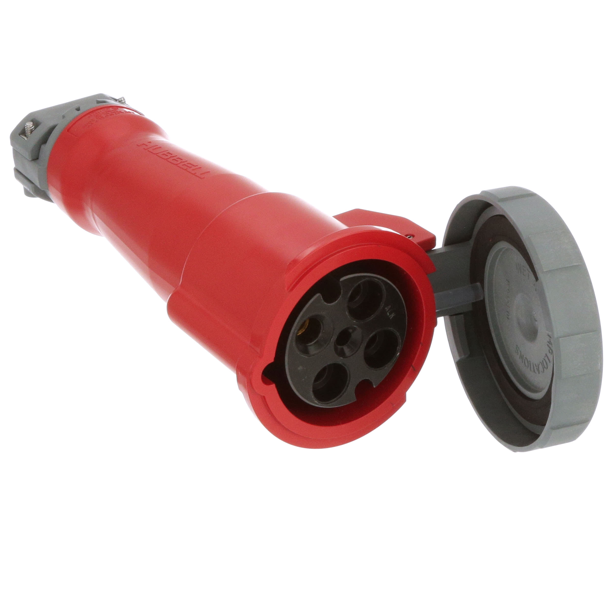 Hubbell HBL460C7W 60-Amp Watertight Pin&Sleeve Connector 480V 3P 4W ...
