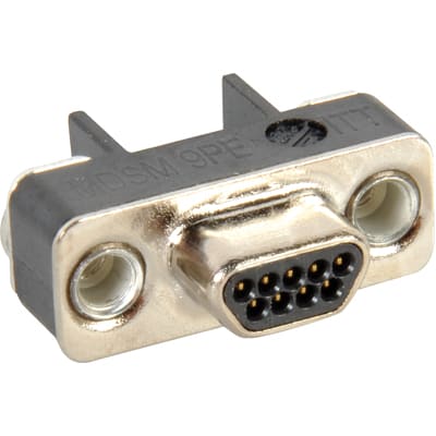 ITT Cannon - MDSM-9PE-Z10-VR25 - Conn D-Sub Micro-D Socket 9 Pos Metal ...