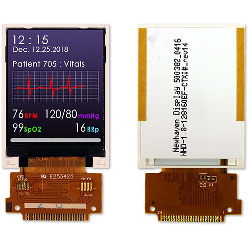 Newhaven Display International - NHD-1.8-128160EF-CTXI# - LCD TFT ...