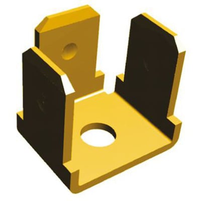 TE Connectivity - 62261-1 - FASTON .250 Series , 90deg Mount Angle Stud ...