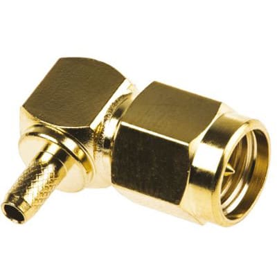 RS PRO - 5463248 - Right Angle Cable Mount SMA Connector 50 Ohm Crimp ...
