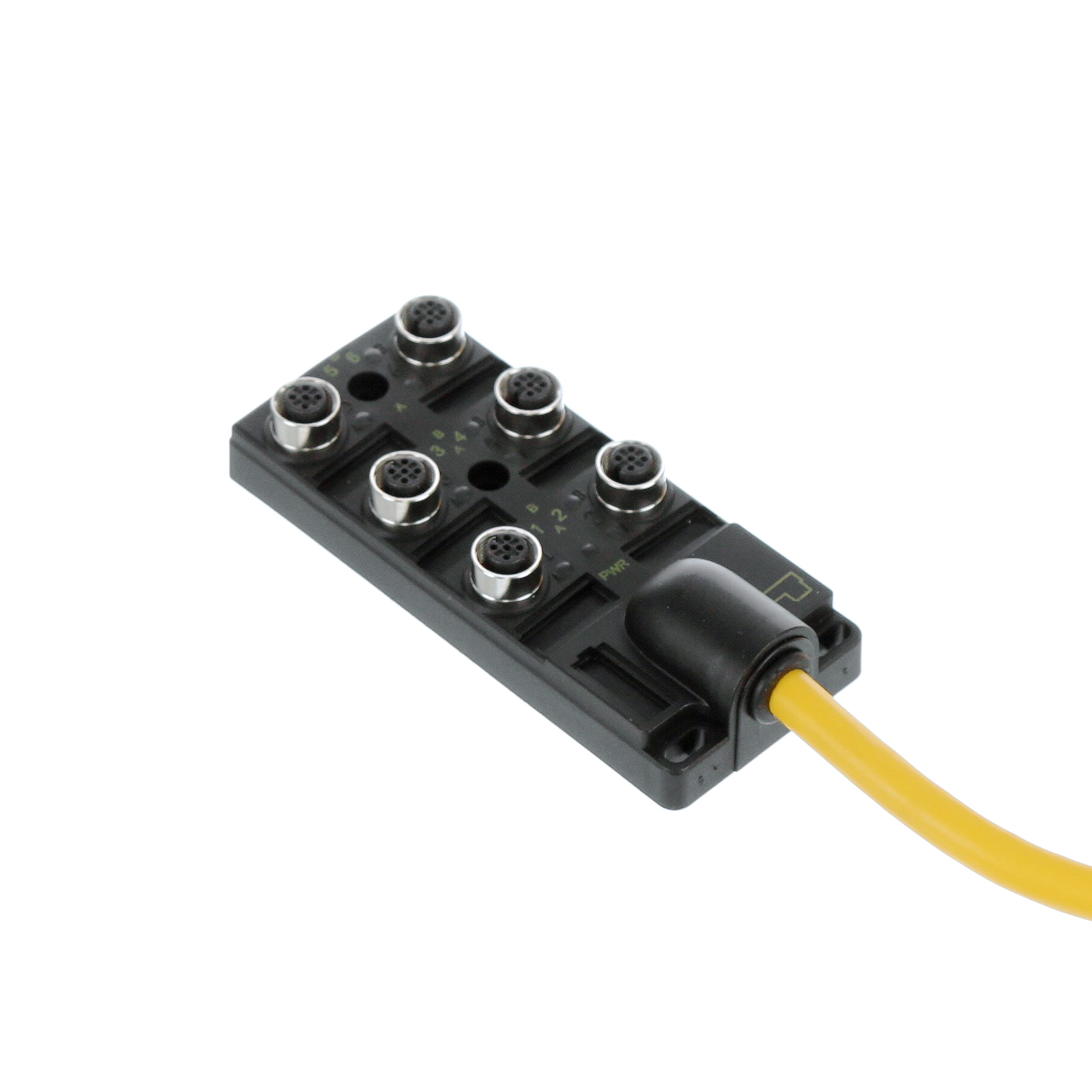TURCK - 6MB12Z-4-5 - Junction Box, 6-Port, M12 I/O, 30V, LEDs, Eurofast ...