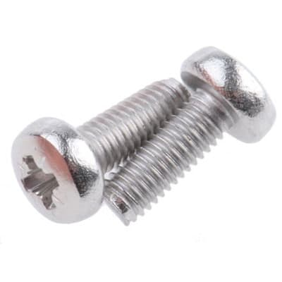 RS PRO - 7976193 - Plain Stainless Steel Pan Head Machine Screws M3x8mm ...