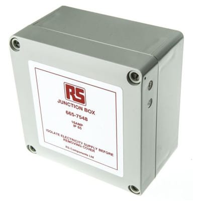 RS PRO - 6657548 - Trace Heating Junction Box 75mmx125mmx125 mm - RS