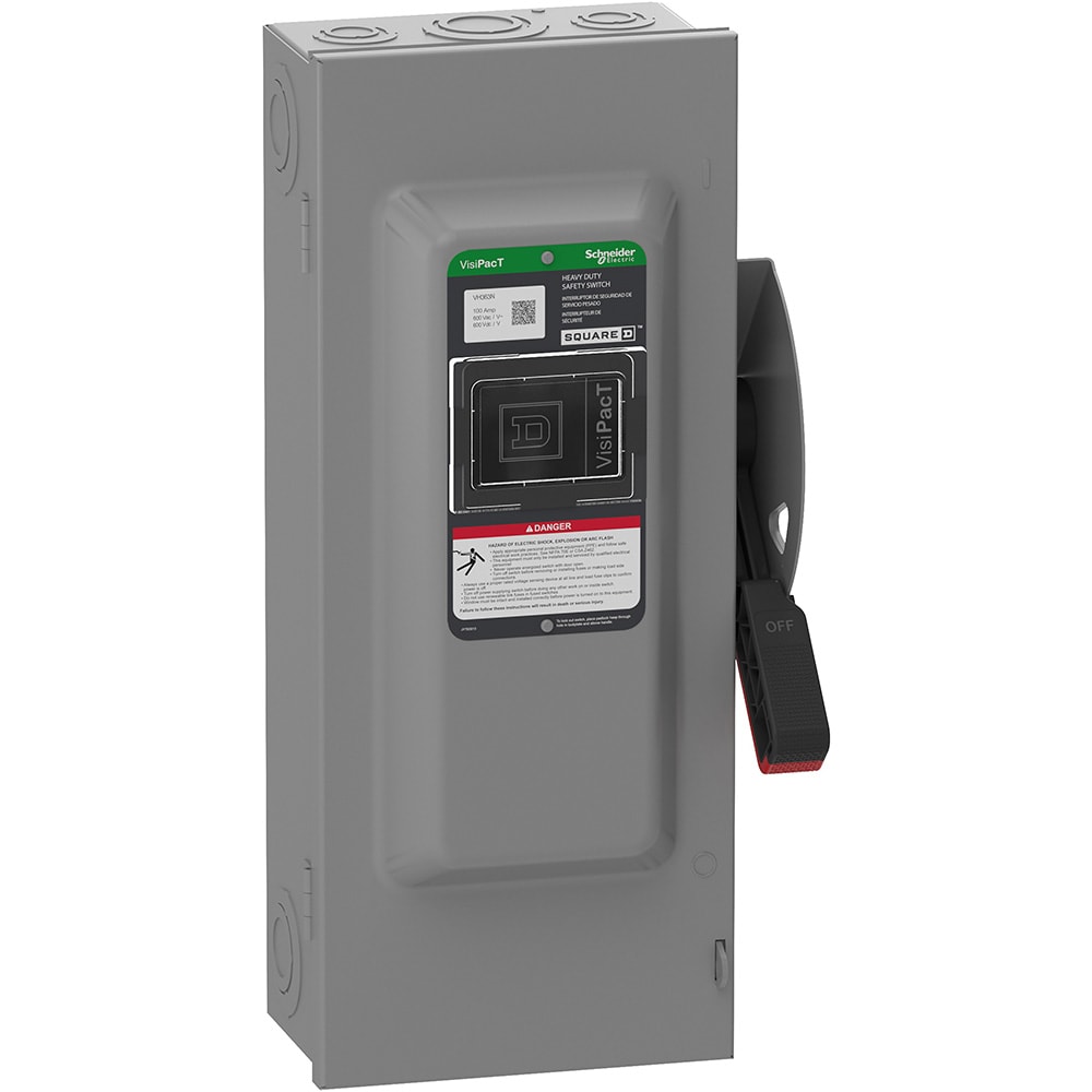 Square D - H363N - Switch Fusible Hd 600V 100A 3P Neutral - RS
