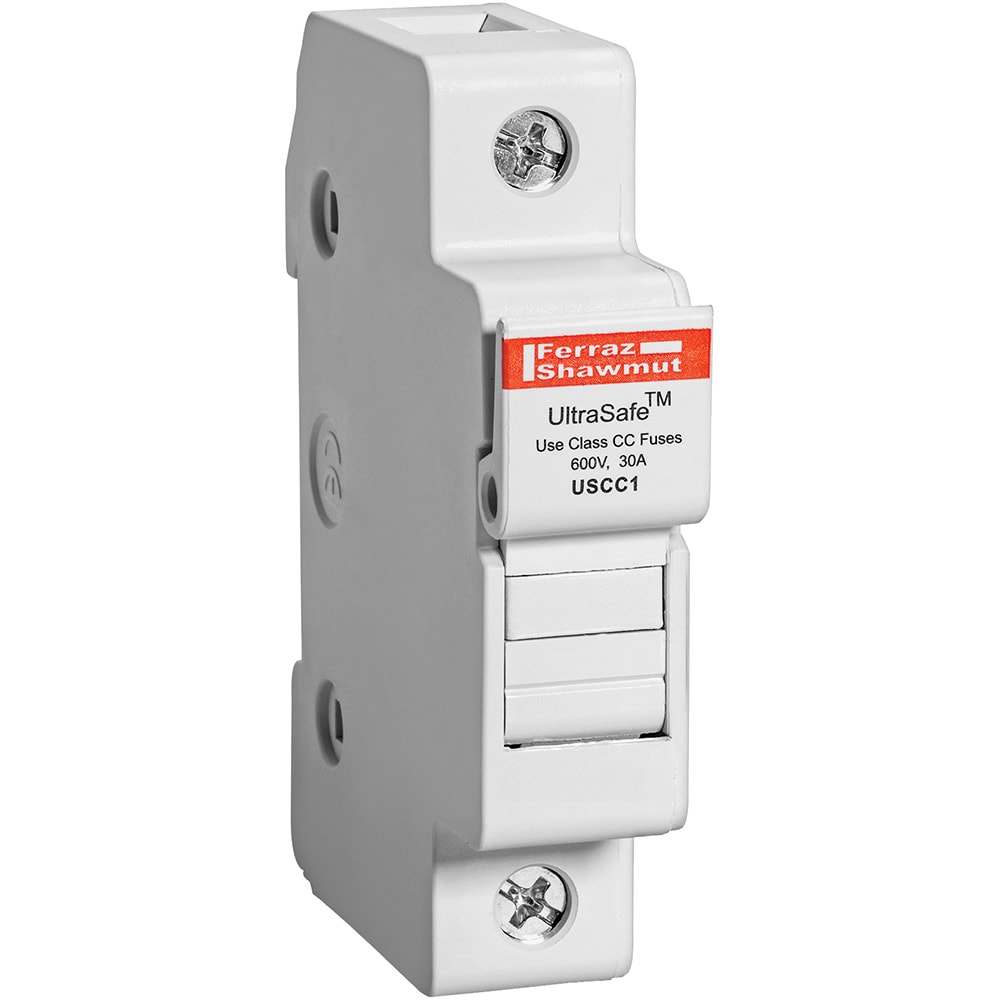 Mersen - USCC1 - Fuseholder,Class CC,UltraSafe,1P,600VAC/DC,SCCR 200kA ...