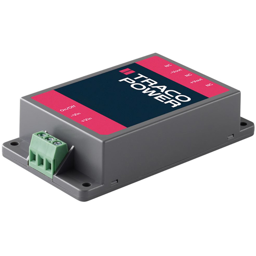 TRACO Power - TMDC 20-2412 - DC-DC Converter, Encapsulated, 12VDC, 1670mA, 9-36VDC, TMDC 20 ...