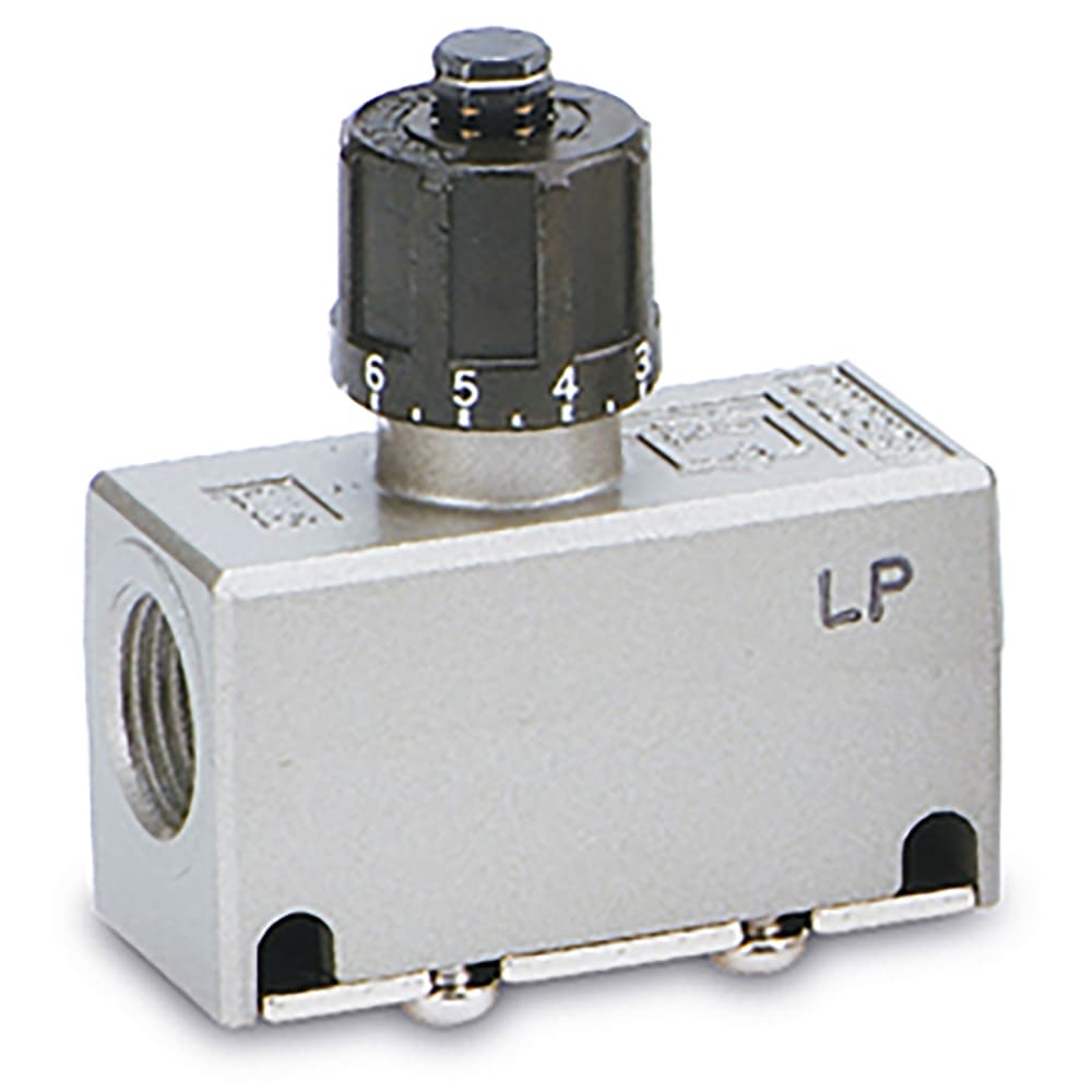 SMC Corporation - AS3500-03-2 - Flow Control, air, inline, 3/8Rc, metal ...
