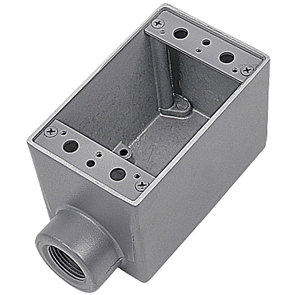 ABB Thomas & Betts - ADFS-2 - 3/4 Inch Deep 1 Gang Device Box,Die Cast ...