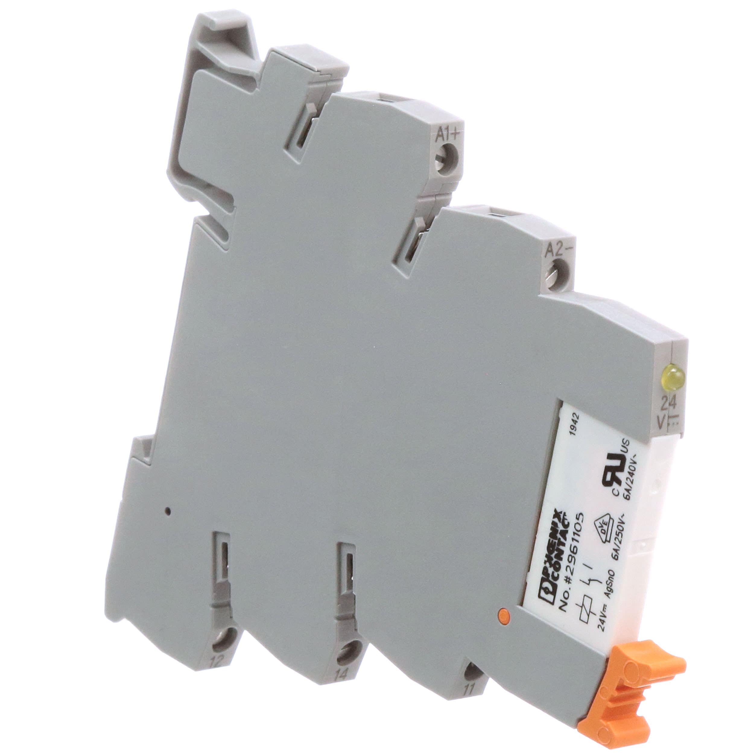 Phoenix Contact - 2909524 - Relay Module 24VDC SPDT 6A 250VAC/250VDC ...