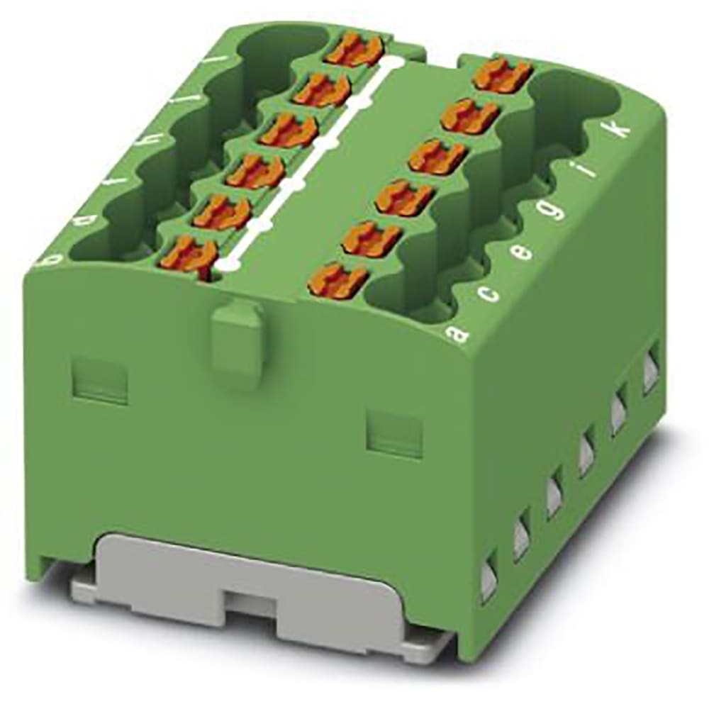 Phoenix Contact - 3002884 - Distribution Block, Internally Jumpered, 12 ...