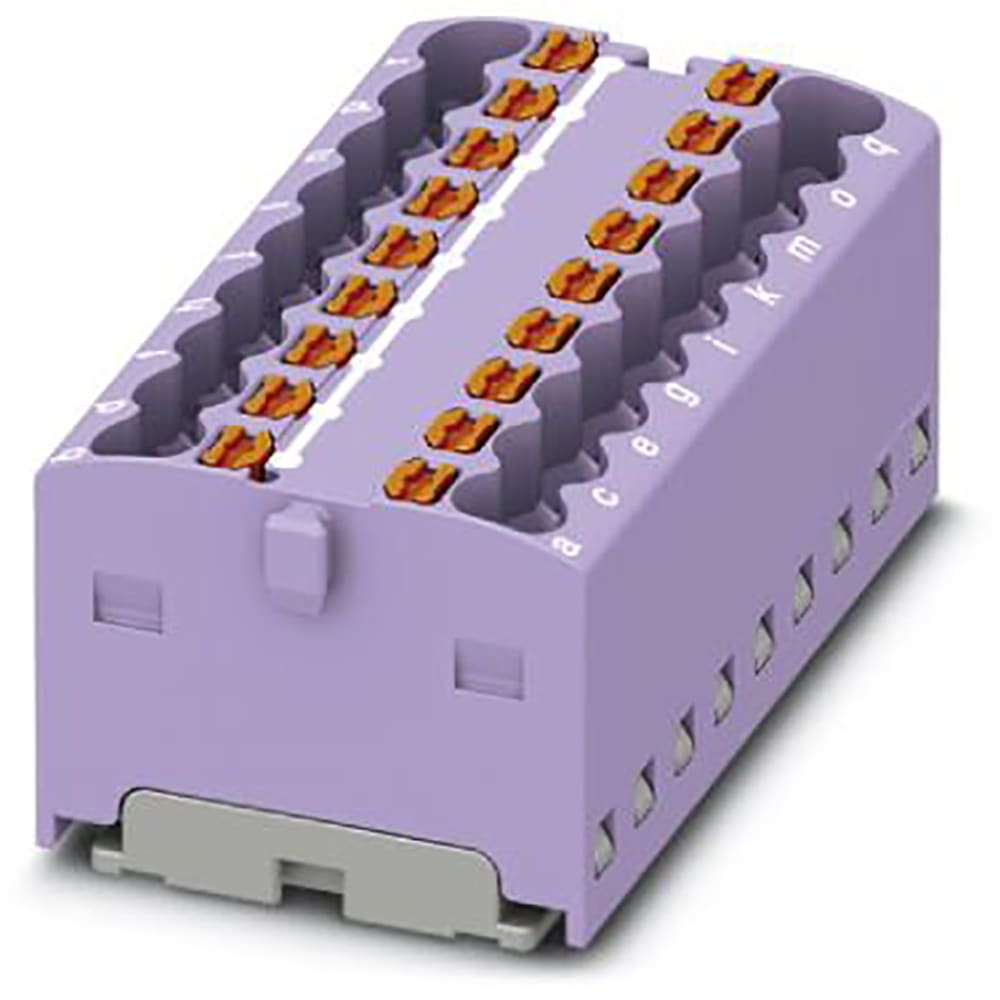 Phoenix Contact - 3002899 - Distribution Block, Internally Jumpered 18 ...