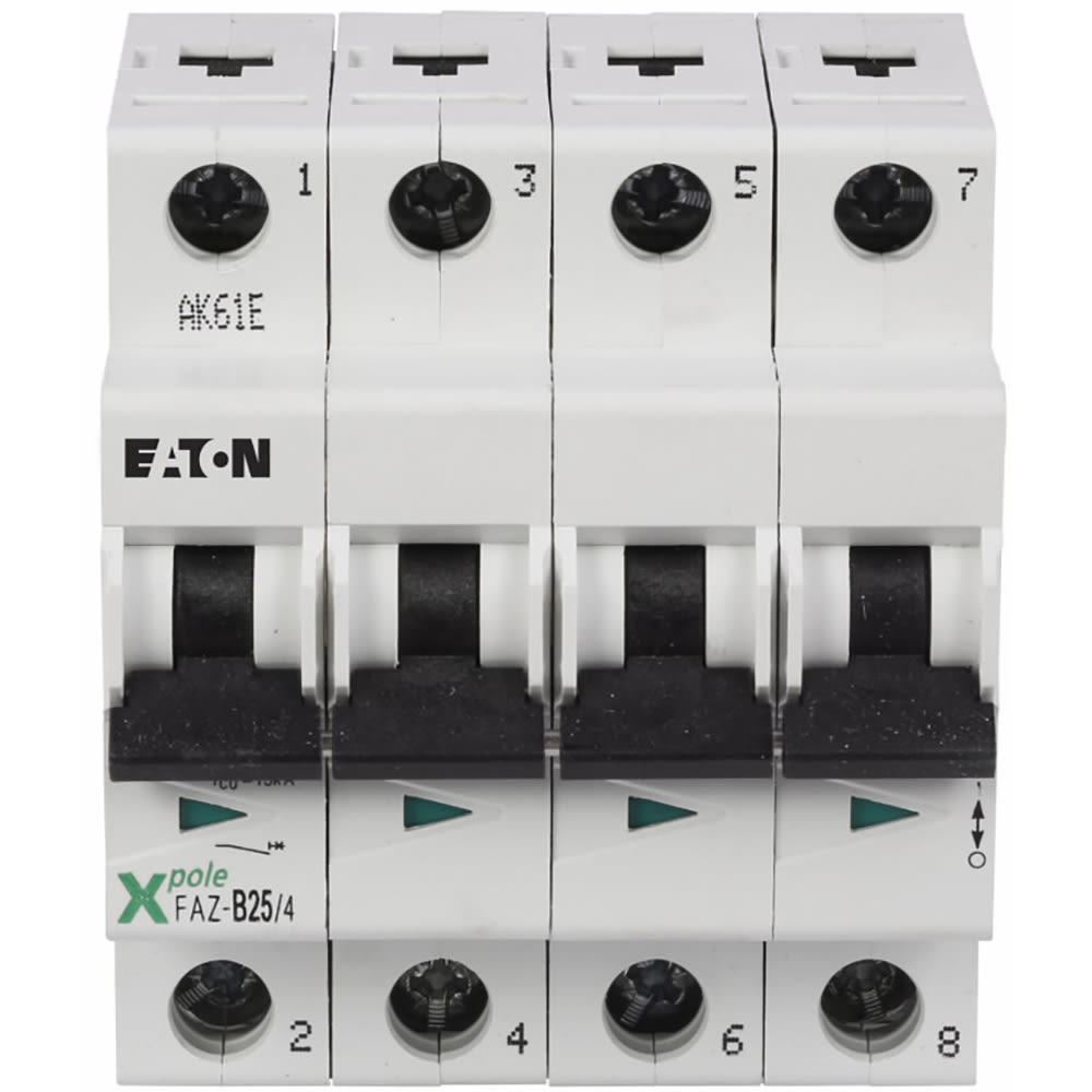Eaton - Cutler Hammer - FAZ-C40/4 - Miniature Circuit Breakers, 40A, 4 ...