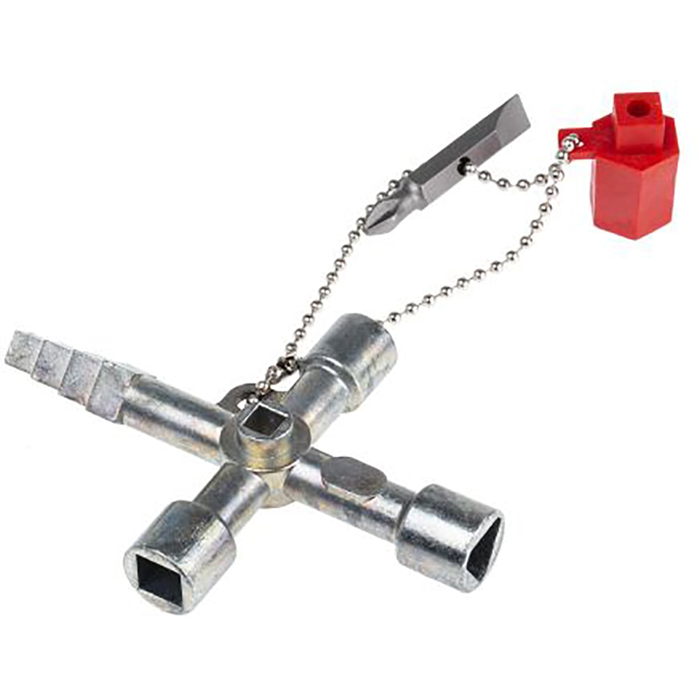 RS PRO - 1366984 - Cross Wrenches & Control Cabinet Key 8 Key Profiles ...