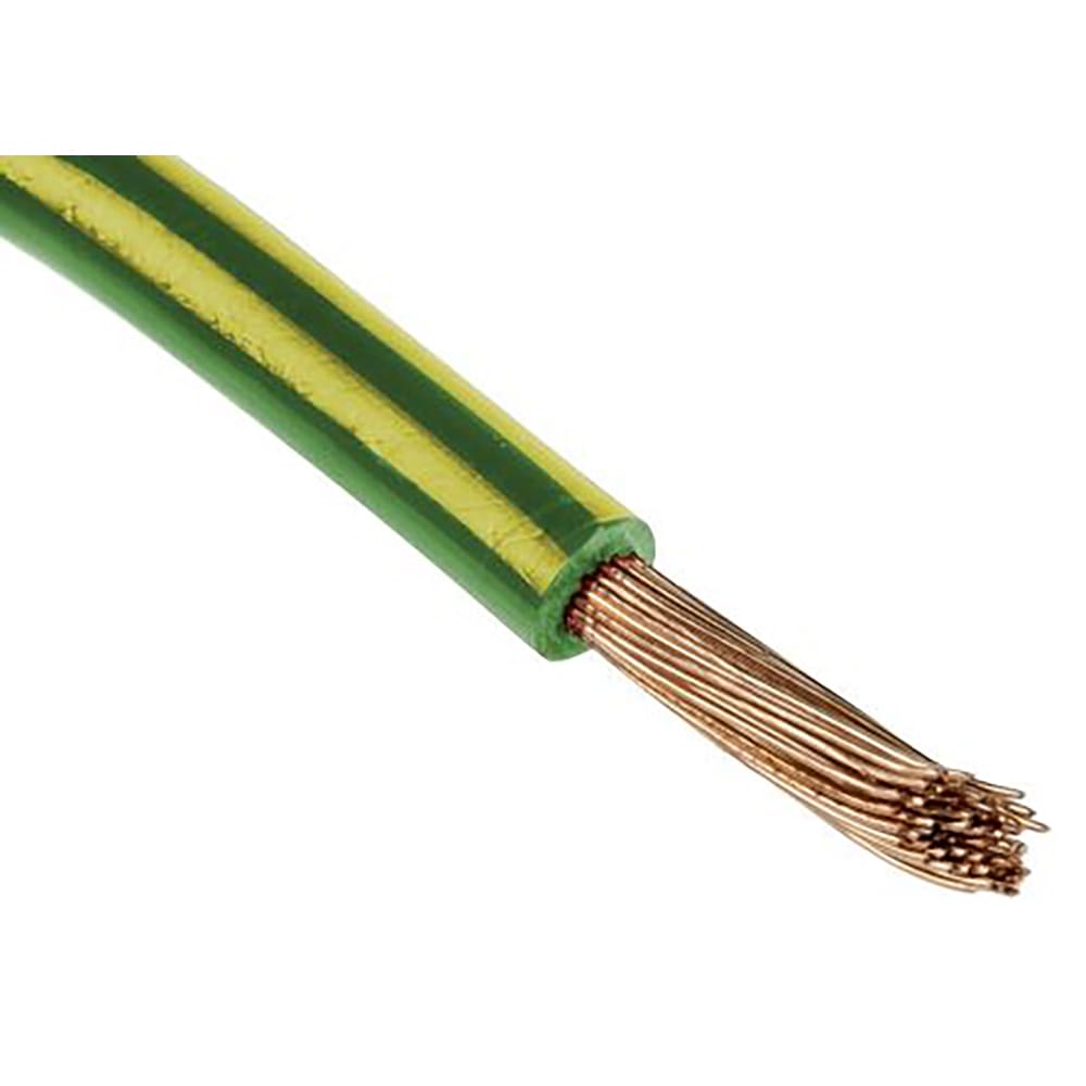 RS PRO - 361670 - Equipment Wire Green/Yellow PVC Insulated Unshielded ...